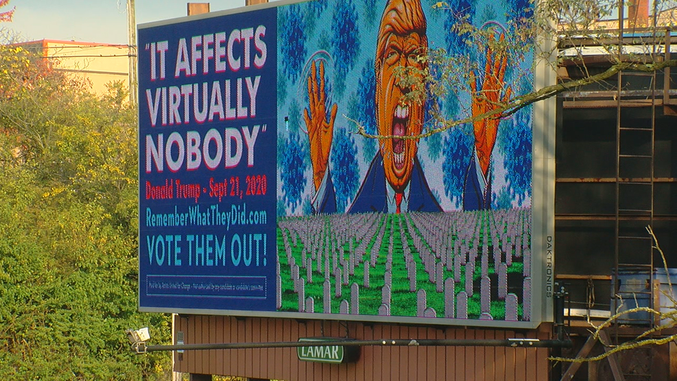 Local artists group installs anti-Trump billboards | WKRC
